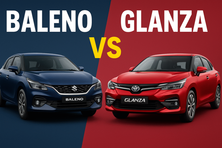 Baleno Vs Glanza Comparison 2025: Features, Price, Mileage & Verdict